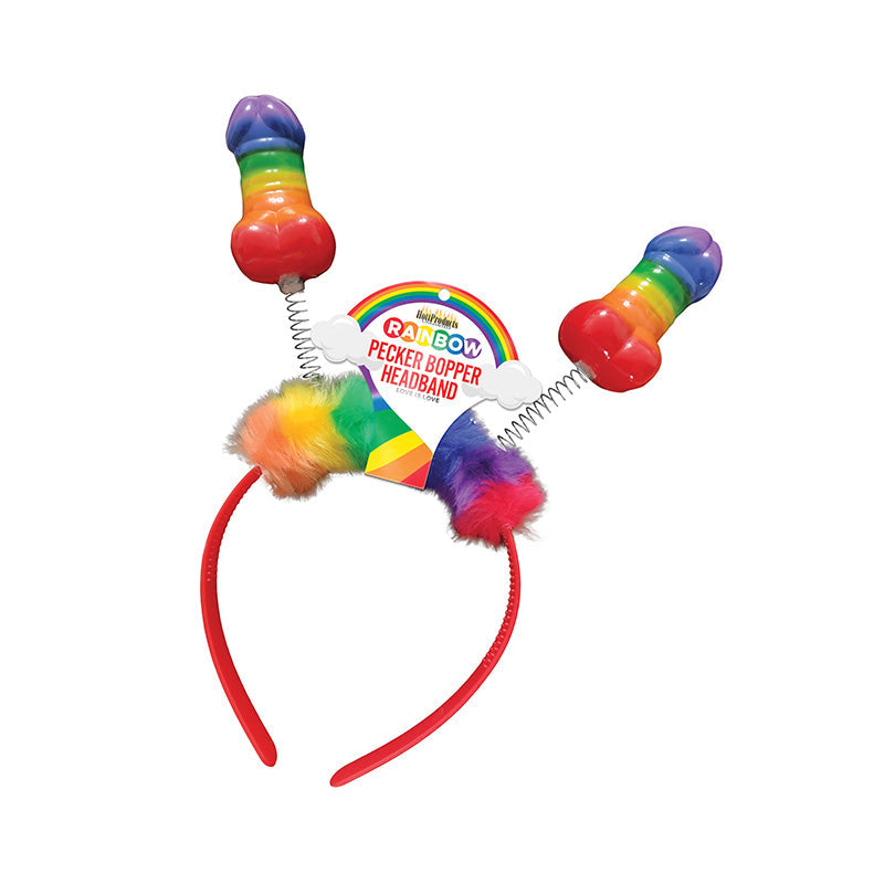 Rainbow Pecker Bopper – Red Garter