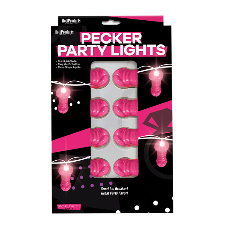 Light Up Pink Penis String Party Lights – Red Garter