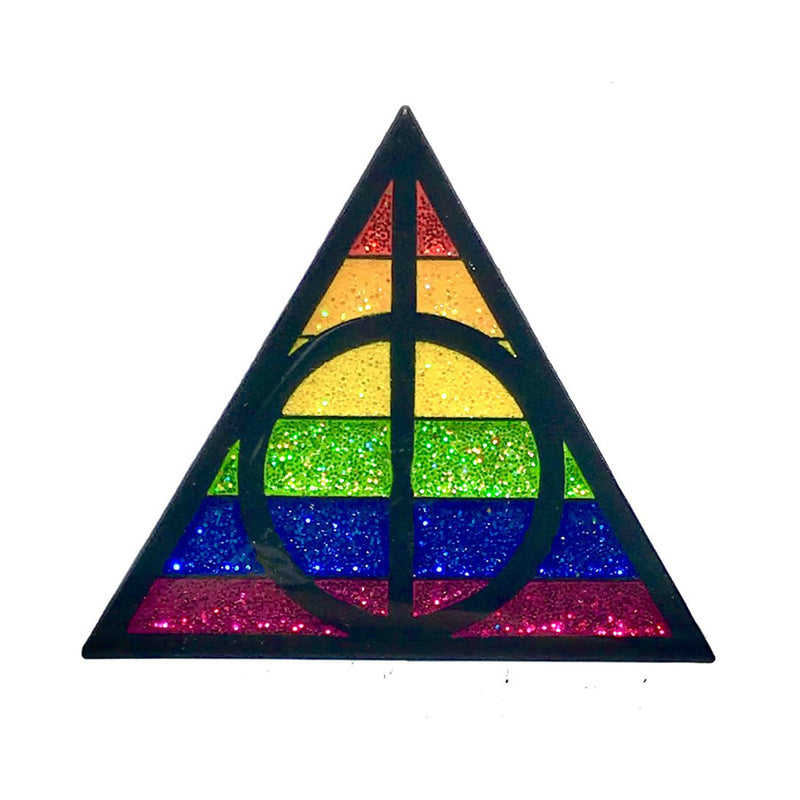 Geeky & Kinky Magic Pride Enamel Pin – Red Garter