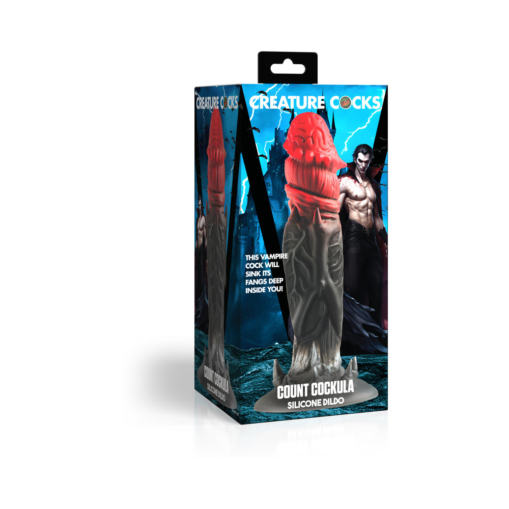 Creature Cocks Count Cockula Silicone Dildo – Red Garter